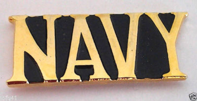 NAVY (1-1/8") Script US NAVY Military Hat Pin 14770 HO | eBay