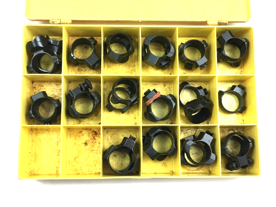 Bulk Lot of Rifle scope rings 15 pairs gunsmith lot resale lot 749484 ...