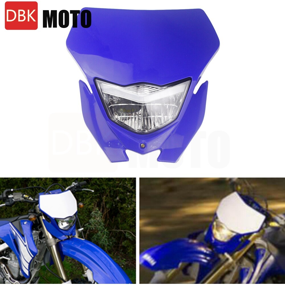Blue Dirt Yamaha WR250R WR250X WR250F WR450F Dirt Bike LED Headlight ...