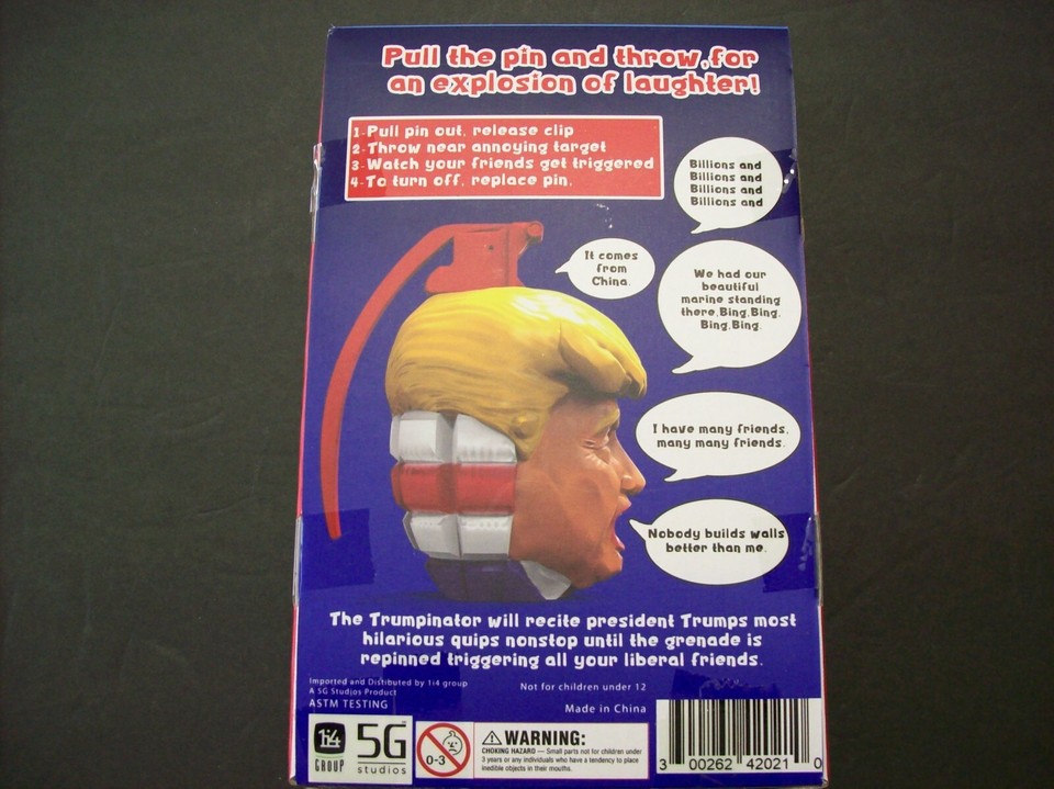 Trumpinator - Talking Trump Toy Grenade, Trump Quotes When You Remove ...