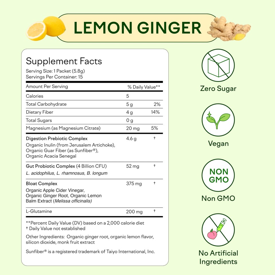 Feel Goods Gut Guardian Prebiotic & Probiotic Powder Sugar Free Organic ...