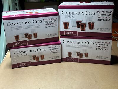 4000x Pack Lot Disposable Communion Cups Christ Containers Plastic | eBay