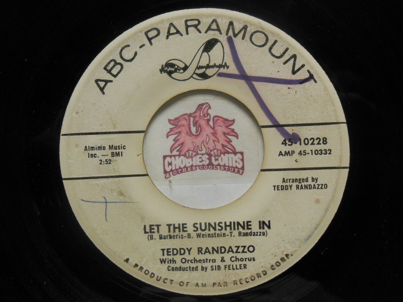 Promo! Teddy Randazzo – Let The Sunshine In / Broken Bell, 45 RPM, Fair ...