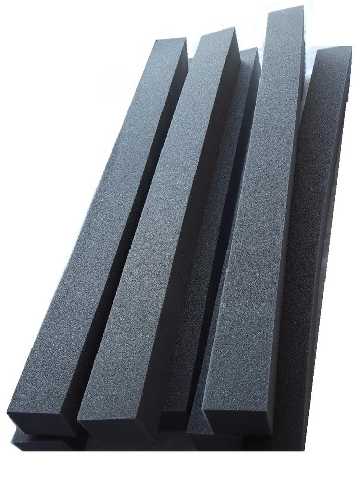 8 pc Acoustic Soundproofing Foam Corner 3 x 3 x 24 (charcoal) * FREE ...