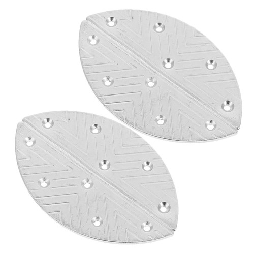 2 Pairs Metal Wear-resistant Discs for Men's Shoes Taps Heel Repair Pad ...