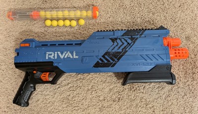 Blue NERF Rival Atlas XVI-1200 Blaster gun with 16 rounds 630509481545 ...