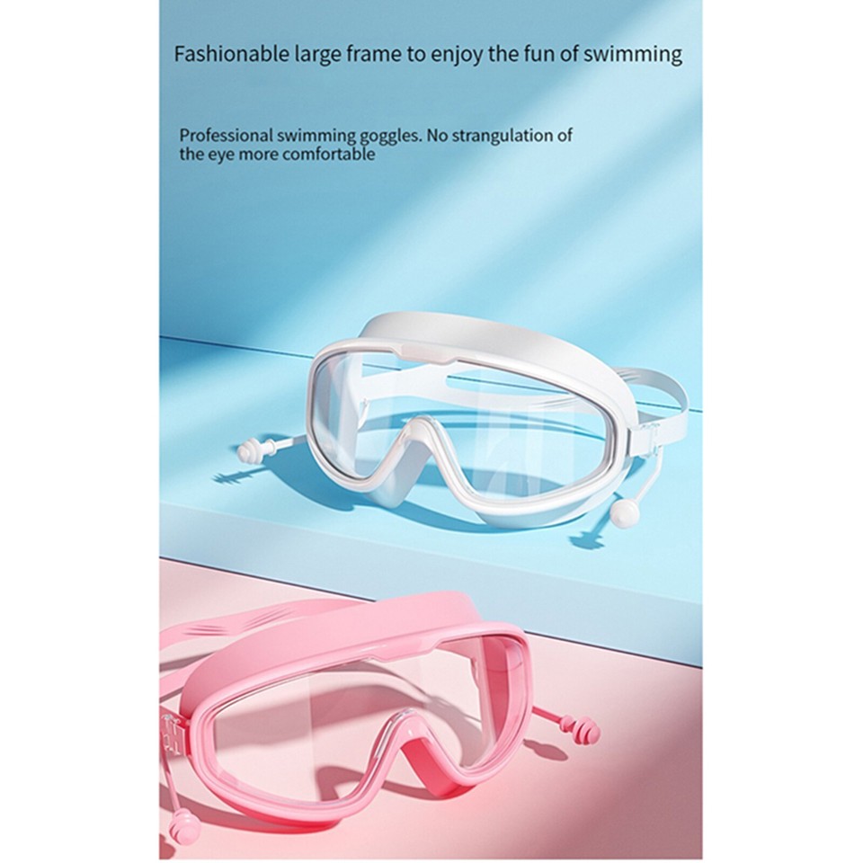 Swimming Goggles Ordinary/Myopia Type Anti-fog Large Frame Diving ...