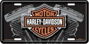 Harley Davidson Hog HD Motor Bike American SA Plates Licence Sign ...