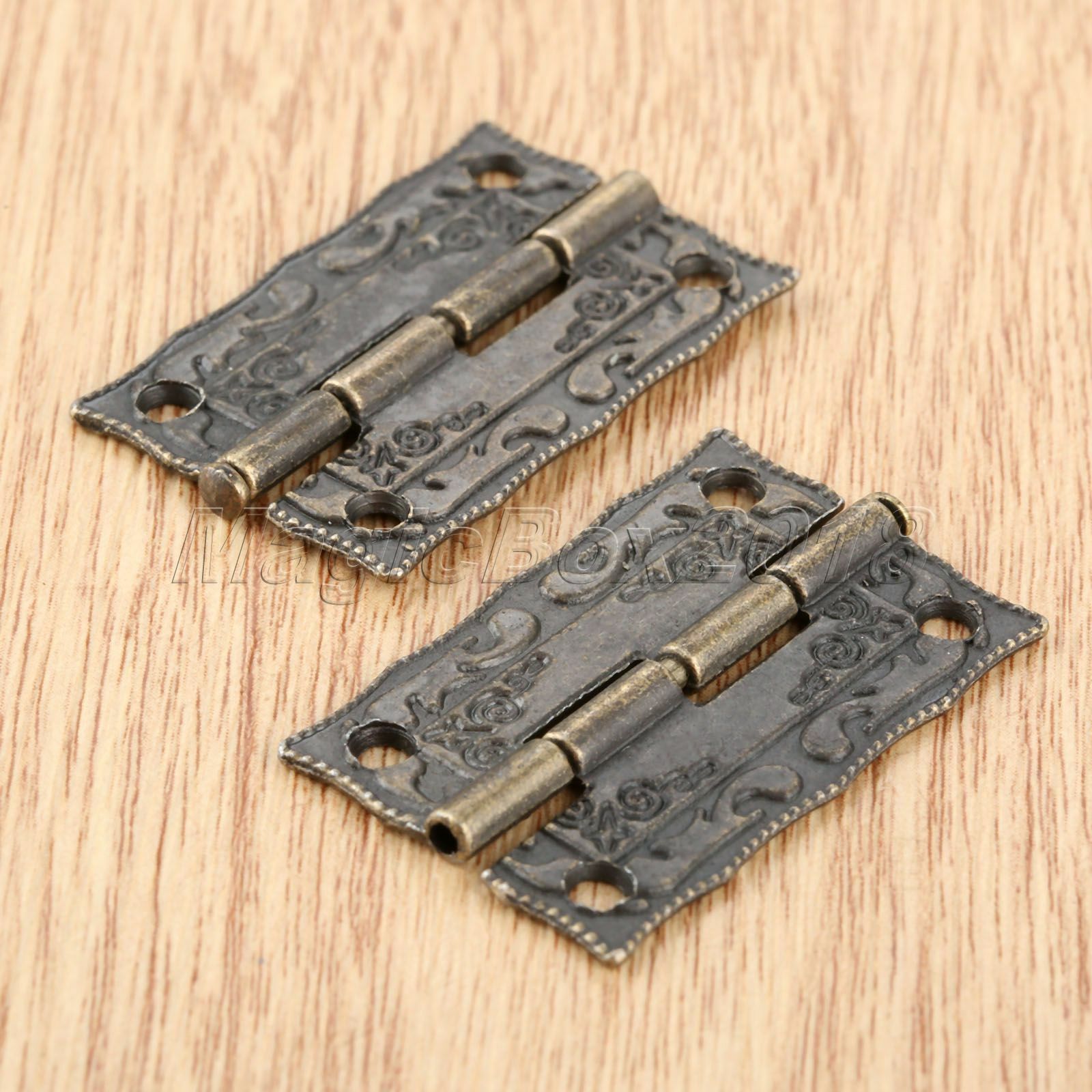 Retro Wood Chest Suitcase Jewelry Box Latch Clasps w/ 2pc Amboss Hinges ...