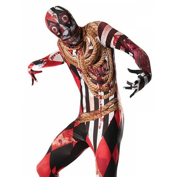 Scary Zombie Acrobat Circus Performer Men’s Halloween Costume | eBay UK