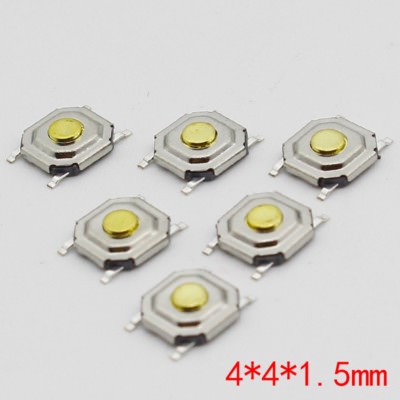 4Pin SMD Tactile 4×4×1.5mm Momentary PCB Push Button SMT Micro Switch ...