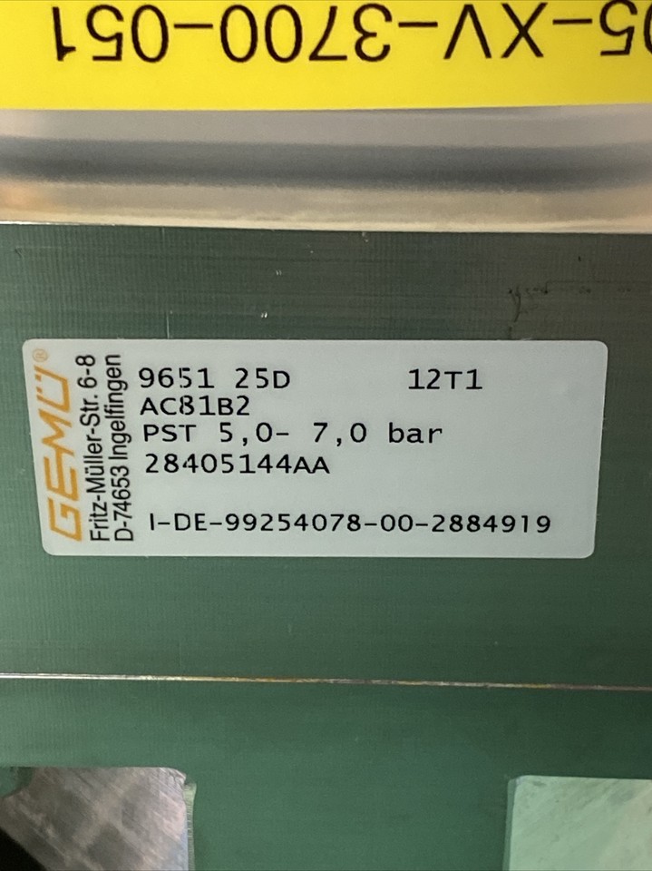 Gemu M600 Multi-Port Valve Block Sterile Stainless 03-02.LR9141 GE AKTA ...