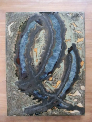 Wandrelief Keramik von Hildegard Storr-Britz + James Storr 30 x 40 cm ...