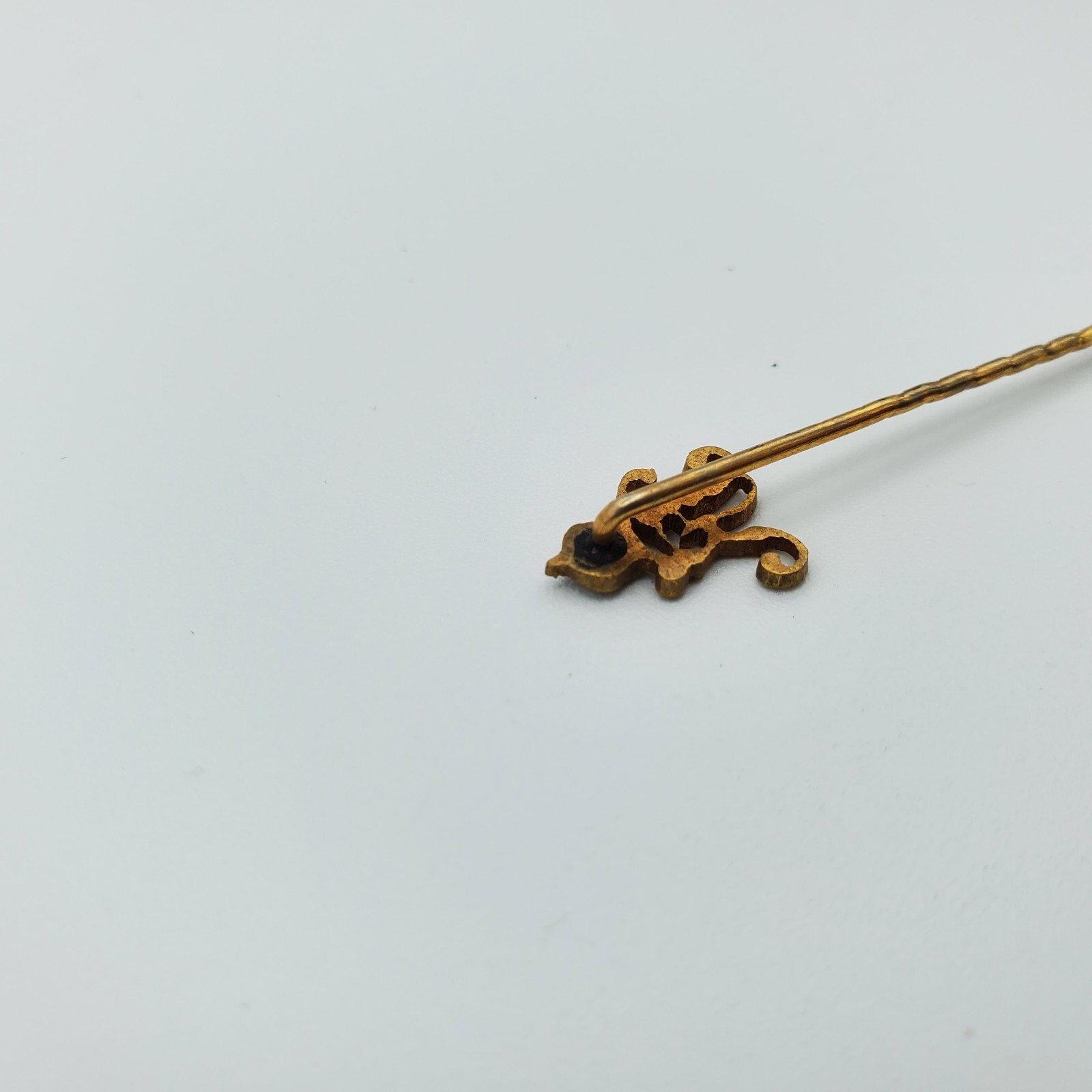 WW1 WWI Original German stick pin crown Wilhelm monogram badge button ...