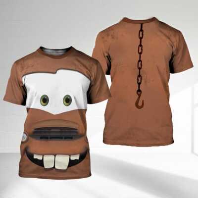 Tow Mater Cosplay Costume Pixar Cars Local Tow Truck Tshirt 3D Printed ...