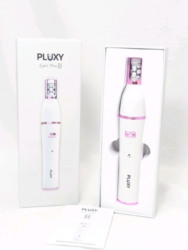 Pluxy Epil Pro 3 Facial Hair Epilator Wand Removal Tool Pink White ...