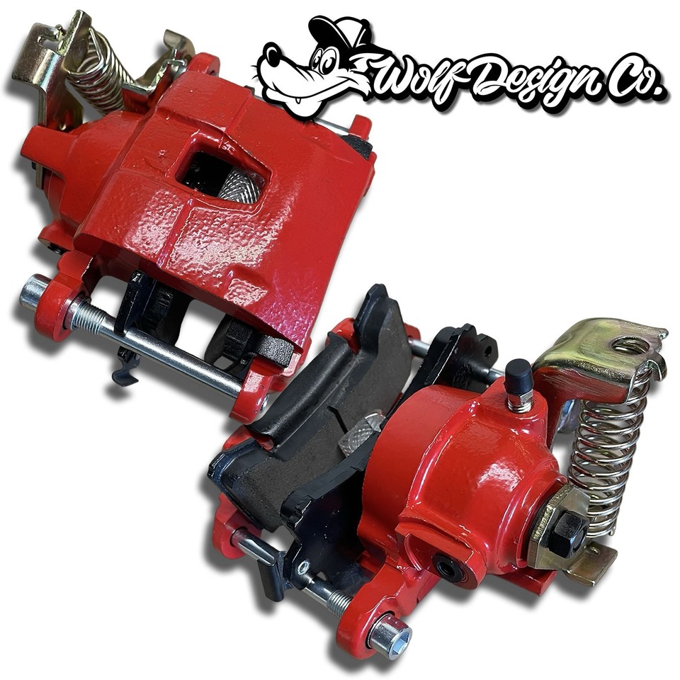 Pontiac GTO Tempest & LeMans Rear Disc Brake Conversion Red E-Brake ...