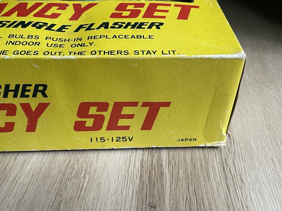 Vtg Christmas Elf Pixie 10 Head String Light Covers IN BOX Japan ...