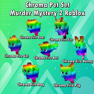 Roblox Murder Mystery 2 MM2 Chroma Weapons Sets Godly Knifes and Guns ...