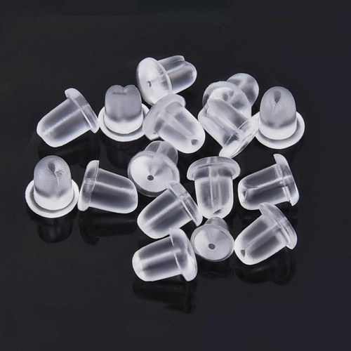 Rubber Earring Backs, Soft Clear Backs for Earrings Studs, 500Pcs ...