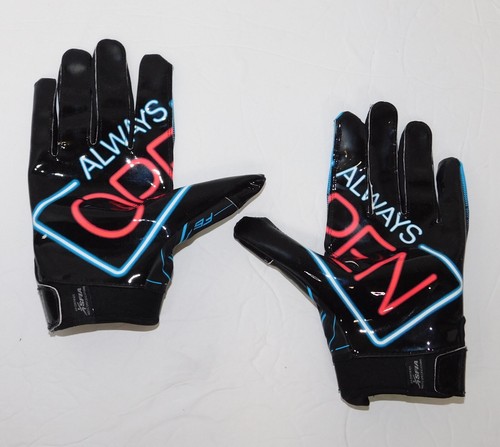 Limited Edition Under Armour Always Open Football Glove Size L Black ...