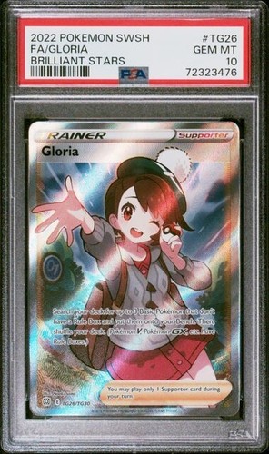 PSA 10 GEM MINT Pokemon Gloria Brilliant Stars Full Art Trainer TG26 | eBay