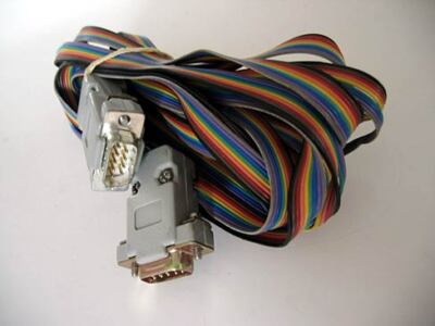 COM Serial 9-pin PC Computer Communications Cable Rainbow Cable MALE to ...