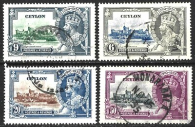 CEYLON KGV 1935 SILVER JUBILEE SET USED (B) | eBay