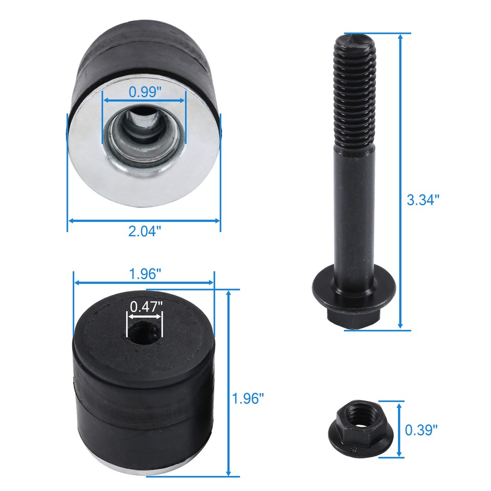 Rubber Radiator Core Support Body Mount Bushings Bolts Hardware For ...