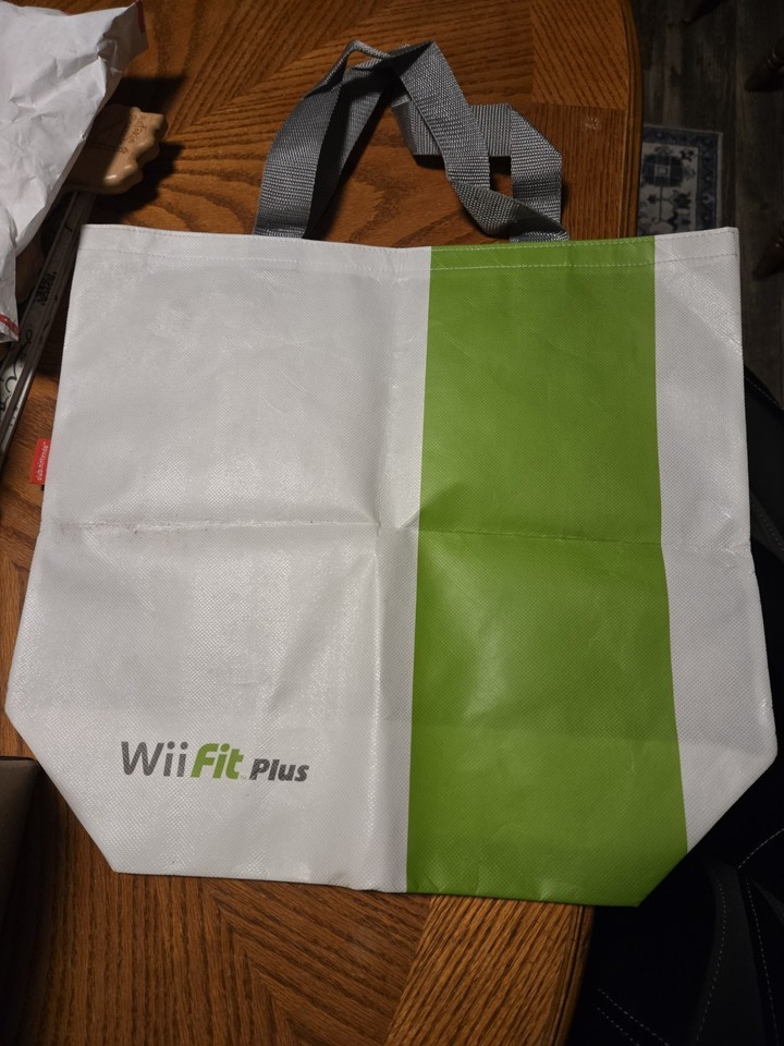 Wii Fit Plus Branded Tote Carrying Bag Mii Avatars Club Nintendo never ...