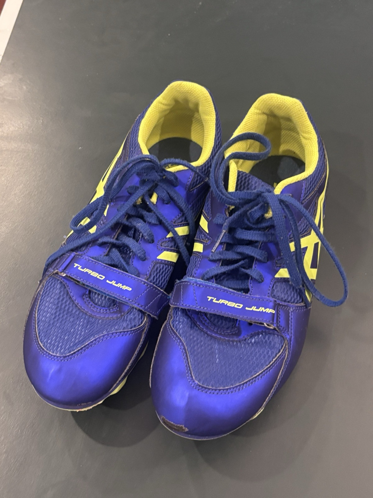 ASICS Turbo Jump Tracks And Field Spikes Size 10 Men - Gem