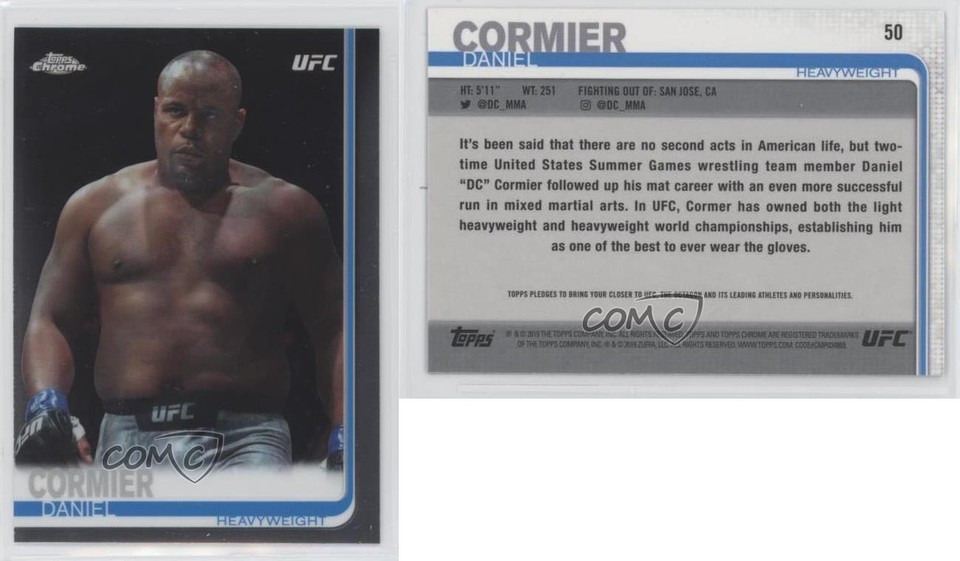 2019 Topps Chrome UFC Daniel Cormier (Looking Forward) #50 0ly5 | eBay