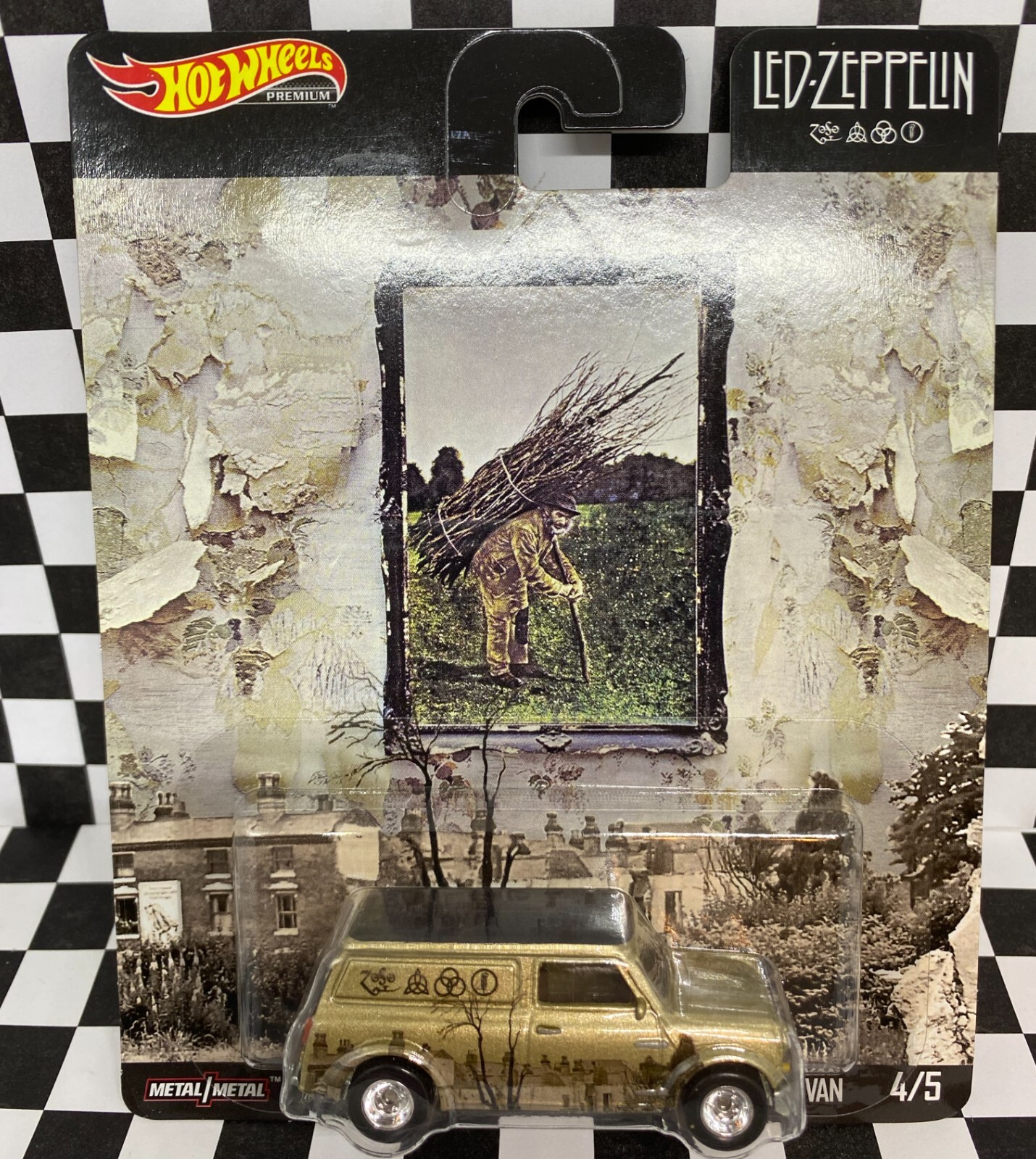 Hot Wheels 2020 Pop Culture Led Zeppelin lV 1967 Austin Mini Van 1/64 ...