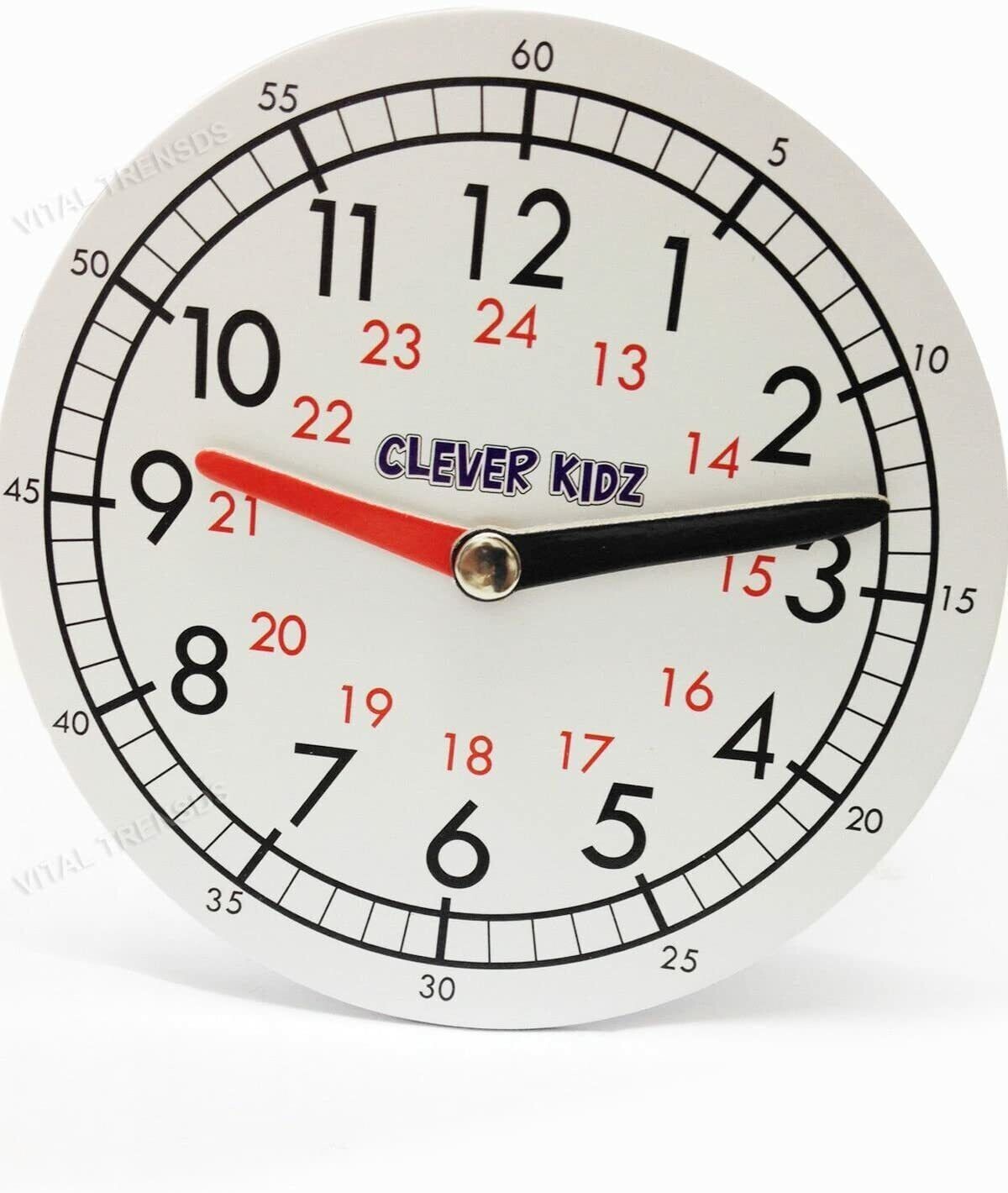 Children's Time Teaching Clock Educational Kids Learn To Tell Time ...