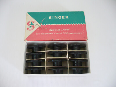 Vintage Singer Sewing Machine Special Discs in Box Contains 12 Discs | eBay