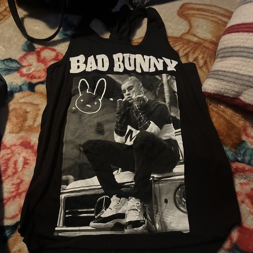Bad Bunny Women’s Tank Top Shirt Large | eBay