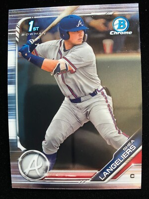 2019 Bowman Draft Chrome SHEA LANGELIERS 1st Rookie#BDC67 Oakland Athletics RC | eBay