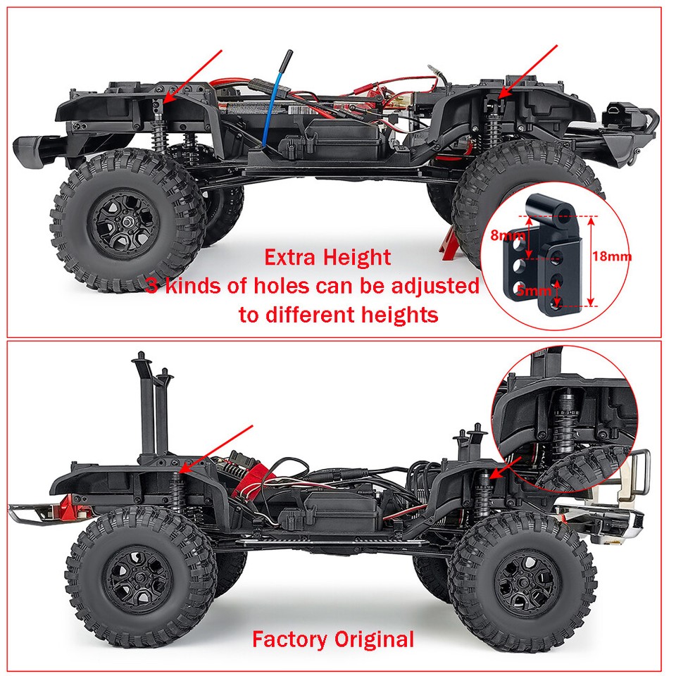 AXSPEED Shock Mount Adjustable Towers for TRX4 TRX6 1/10 RC Crawler Car ...