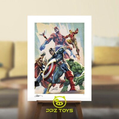 Sideshow Mavel The Avengers Fine Art Print Unframed By J. Scott ...