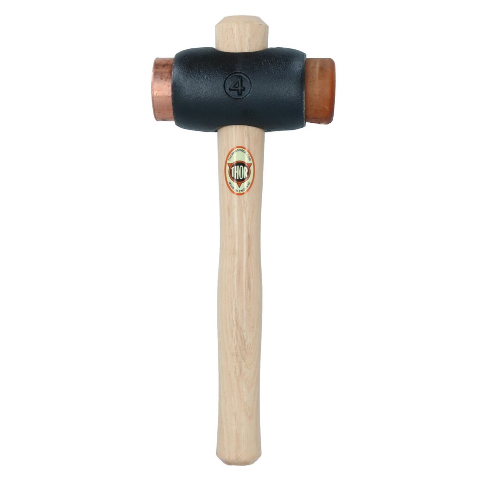 Thor No 4 Copper & Rawhide Faced Hammer / Hide Mallet Dead Blow TE400 ...
