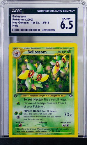 Bellossom 3/111 1st Edition Neo Genesis Holo Wotc Vintage Pokemon Card ...