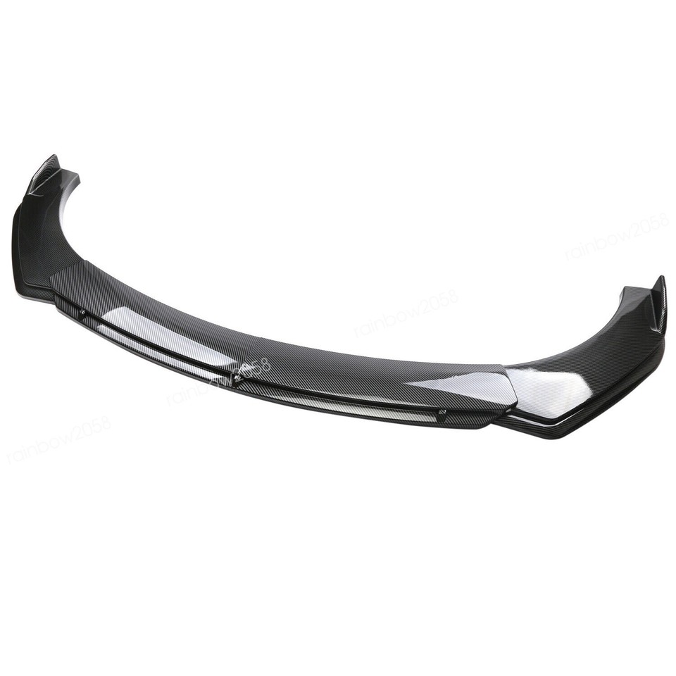 For Audi TT TTRS Carbon Style Front Bumper Lip Splitter Body Kit Side ...