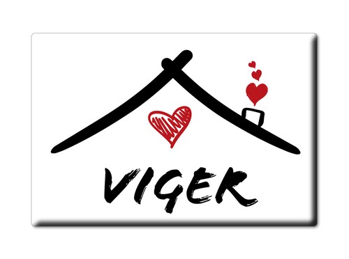 Viger France Nom De Famille Prénom Cadeau Aimant Anniversaire Love | eBay