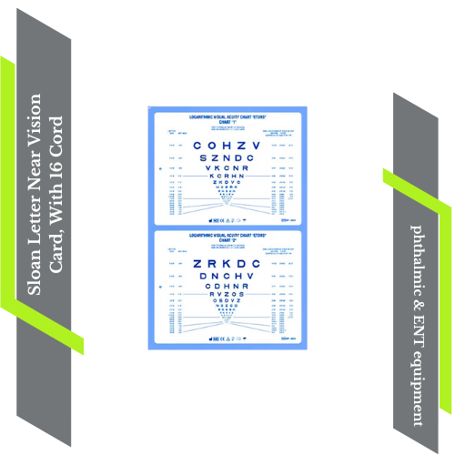 Sloan Letter Near Vision Card, With 16 Cord | eBay