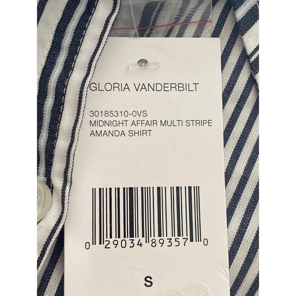 Gloria Vanderbilt Women's Amanda Button-Front Shirt Size S NWT | eBay