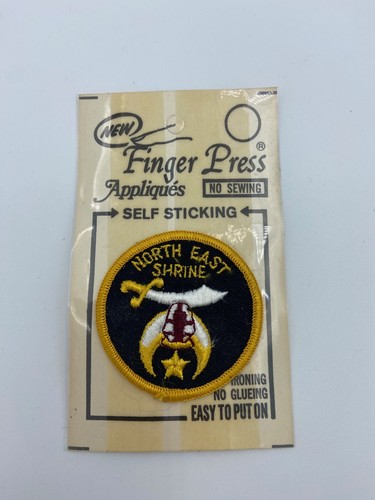 NORTH EAST SHRINE SHRINERS 2.5" PATCH Embroidered Self Stick Patch ...