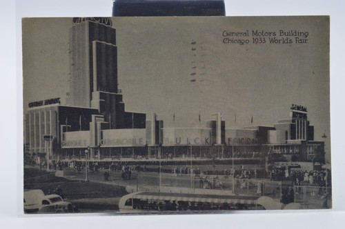 1933 - Chicago World's Fair, General Motors Building - Vintage Postcard ...