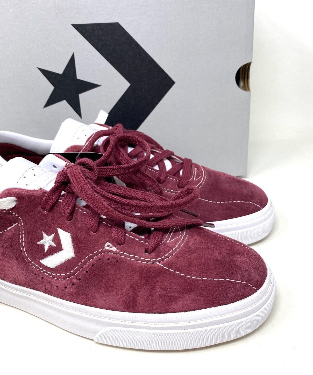 Converse CONS Louie Lopez Pro OX Low Top Bordeaux Women's Suede ...