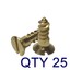 Brass Countersunk Wood Screws - Pack 25 - 1G / 2G / 3G / 4G - Various ...