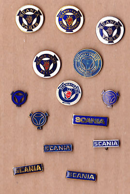 Vintage SCANIA trucks lorry metal enamel stick pin badge Sweden 1960s ...